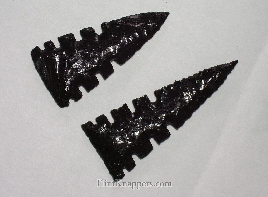 2 Sierra Miwok Arrow Points