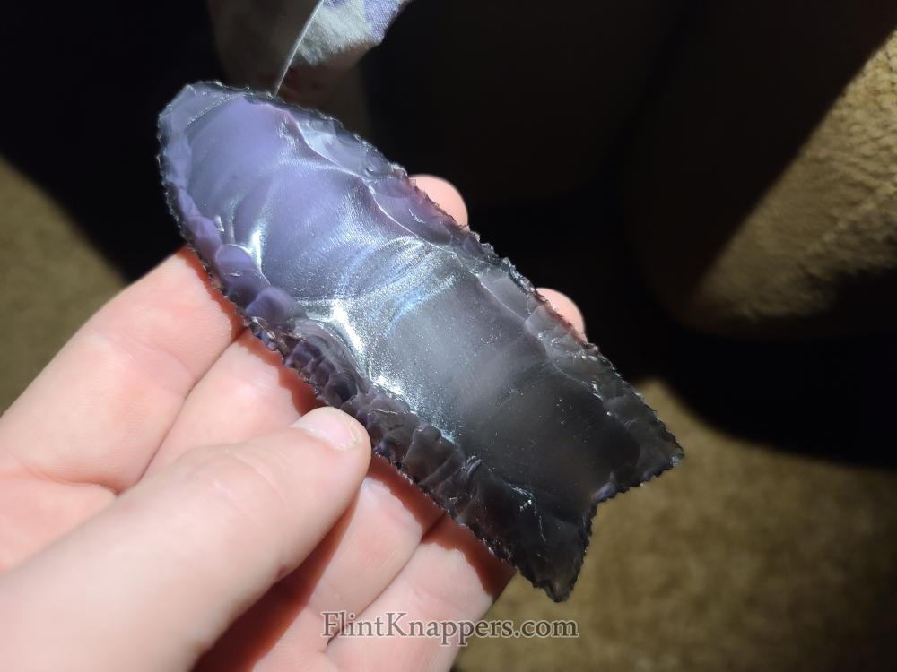 Rainbow obsidian clovis