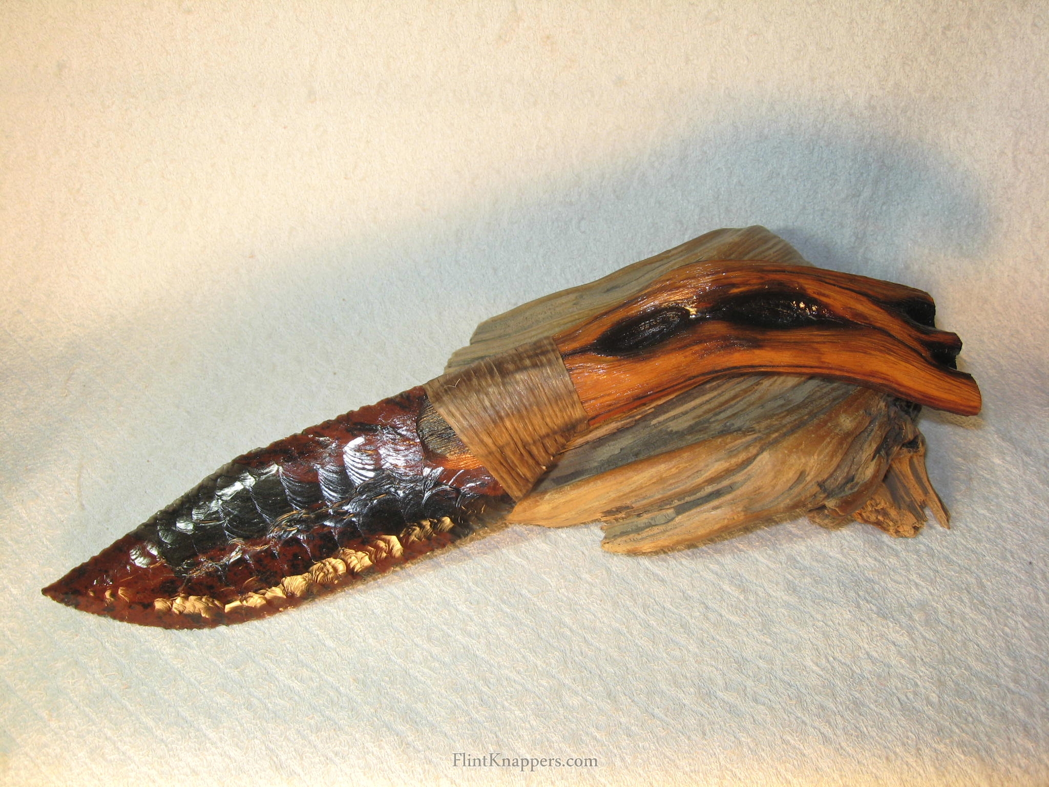 Triple Flow Obsidian Fantasy Knife