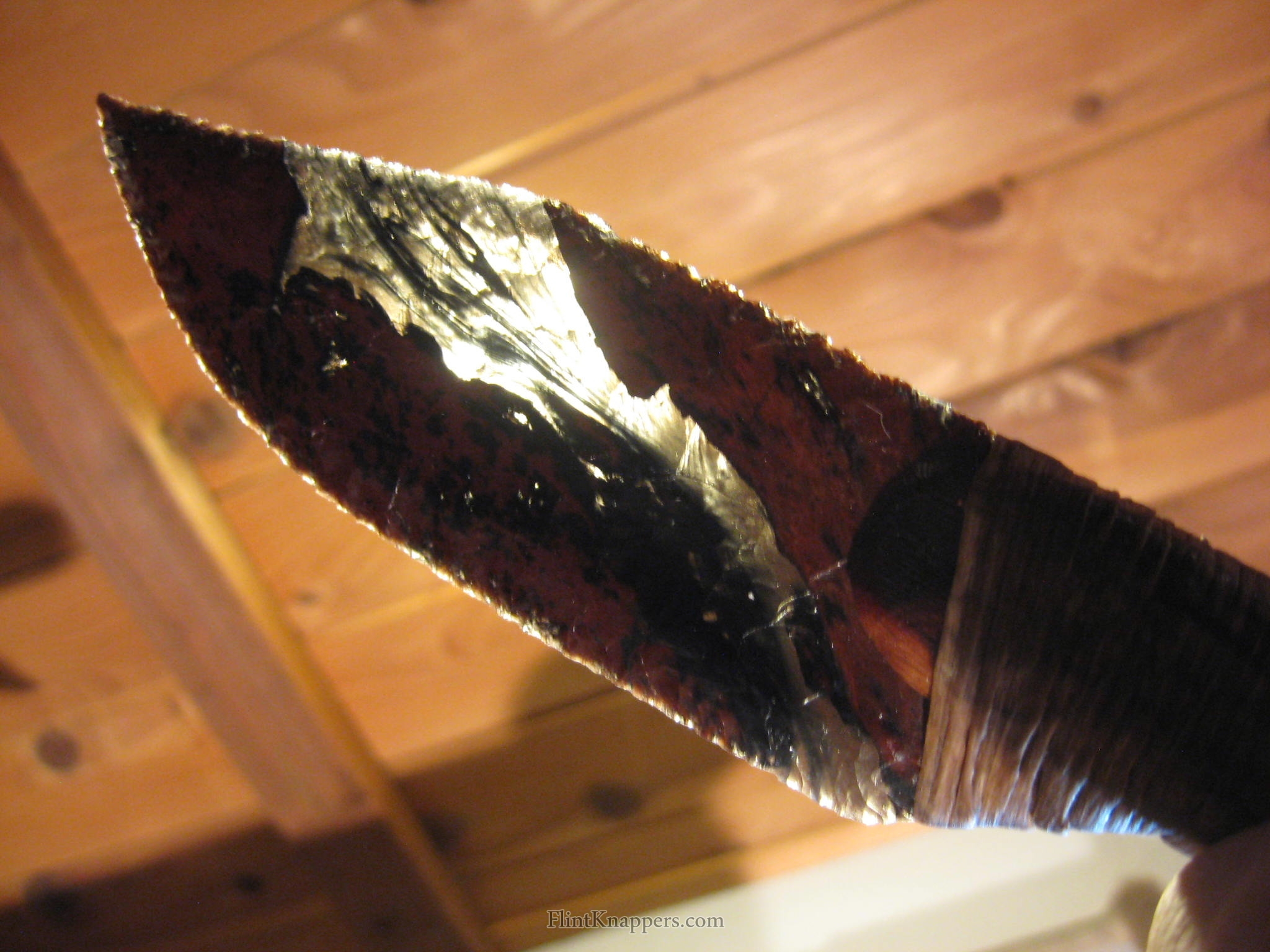 Triple Flow Obsidian Fantasy Knife