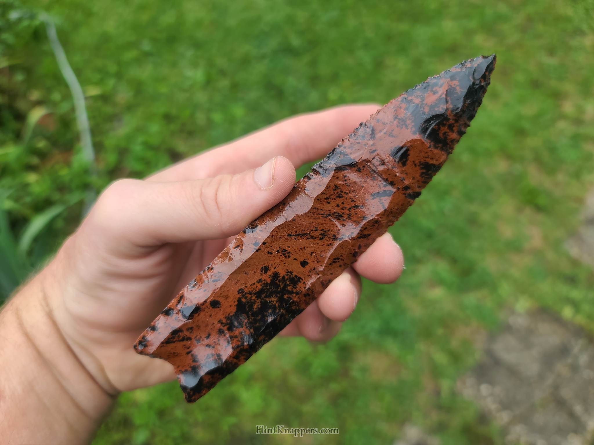 Mahogany obsidian clovis