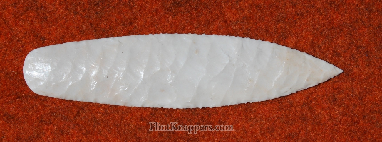 Agate Basin Blade in Burlington Chert by JKnapper