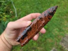 Mahogany obsidian clovis